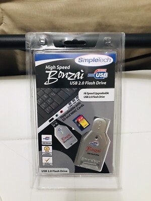 SimpleTech High Speed Bonzai USB 2.0 Flash Drive Upgradeable With SC ...