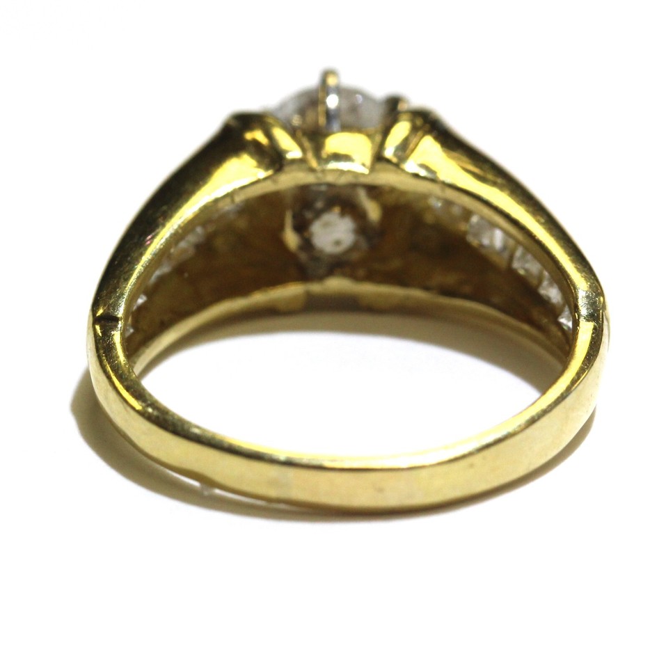 GIA certified 14k yellow gold 1.78ct round diamond engagement ring 5.5g 6 | eBay