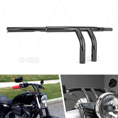 Fat 1-1/4" Bars 6" Rise Pullback Drag T-Bars Handlebars Drag For Harley ...