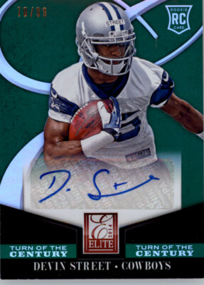 2014 Elite Turn of Century Auograph /99 #164 Devin Street RC - Dallas ...