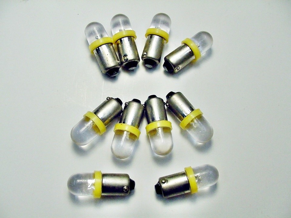 10 Ford Linc Merc Yellow LEDs Instrument Panel 1815 Lights Bulbs Domes ...