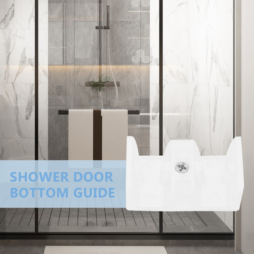 4 Pcs Frameless Shower Door Stop Bottom Cover Gap Parts Bumper for Tub ...