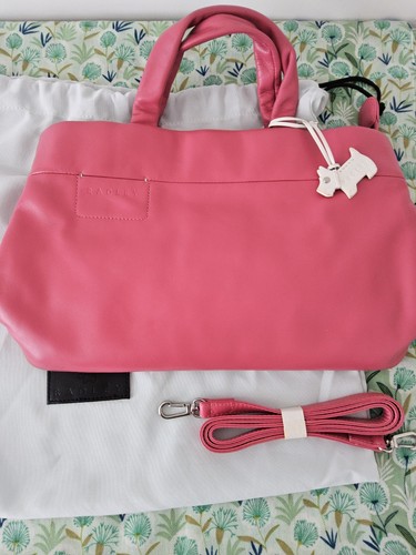 Radley Pink Grab Bag With Shoulder Strap | eBay UK