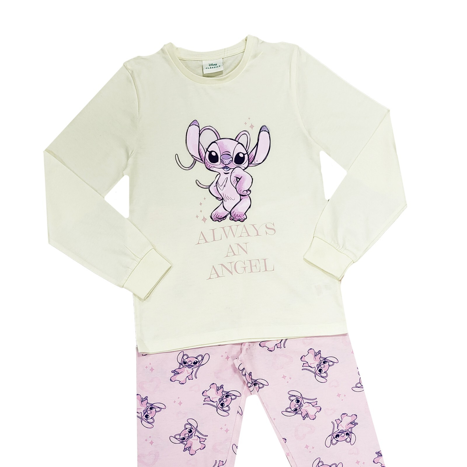 Girls Disney Lilo & Stitch Angel Personalised Pyjamas PJs Teens 5 - 13 ...