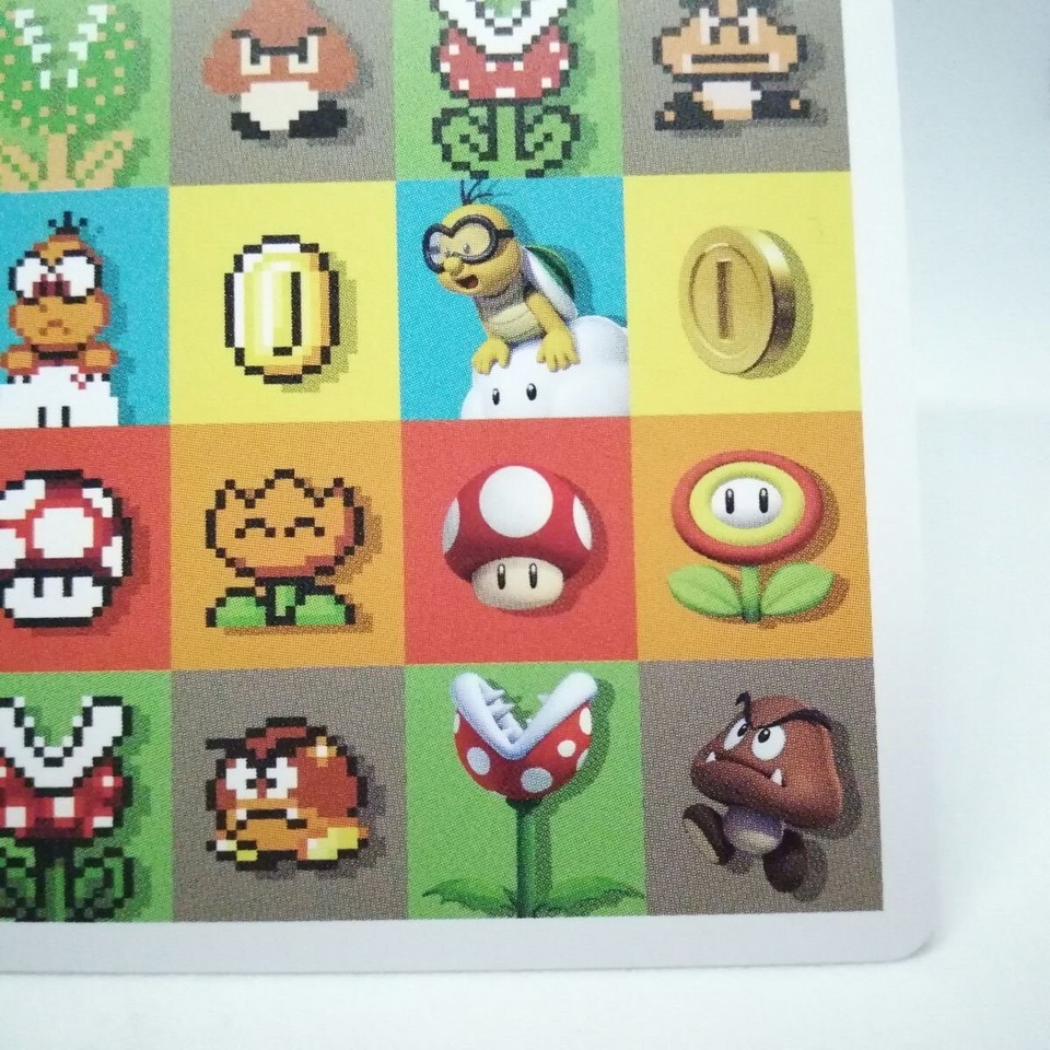 4 Super Mario Bros Spade game stage playing CARD Nintendo 2015 Nintendo ...