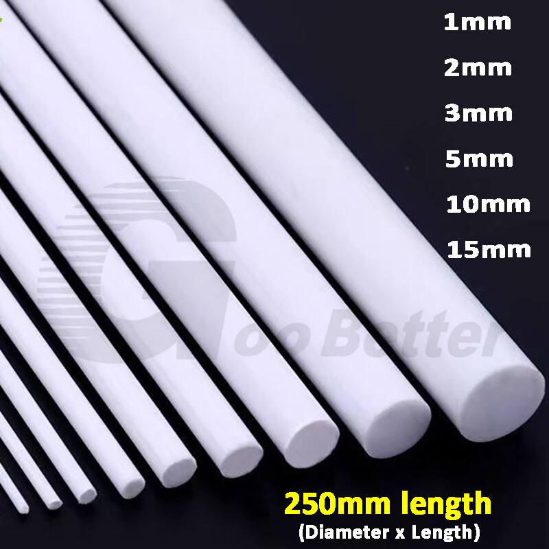 ABS Round Hollow Square Rod Tube Styrene Plastic Pipe DIY Model Crafts ...