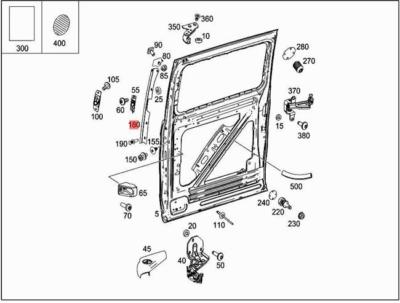 Genuine Door Seal Mercedes Vito W447 Bus MPV 4477310080 | eBay UK