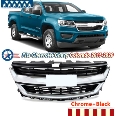 Front Upper Grille For Chevrolet Colorado 2015-2020 84408363 Chrome ...