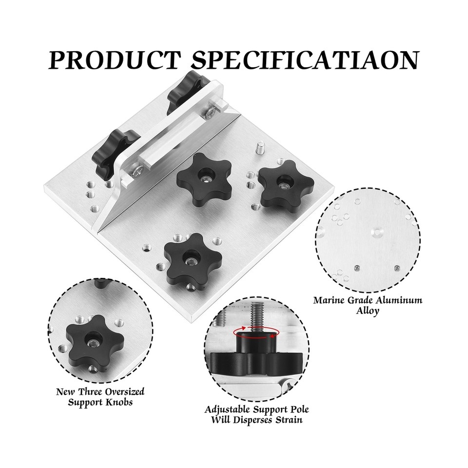 Universal Aluminum Downrigger Bracket Downrigger Mount for 90 Degree ...
