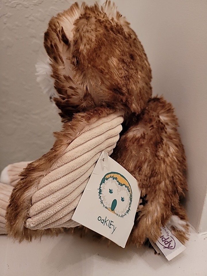 Scentsy Buddy Oakley Owl Plush 12” Brown White Fluffy Newborn Nursery ...