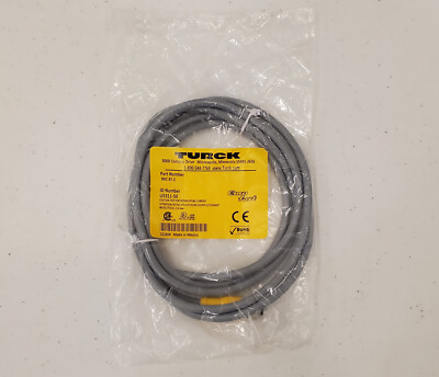 TURCK RKC 8T-2 U5311-50 Cordset, M12 Eurofast Female Connector, 8 ...