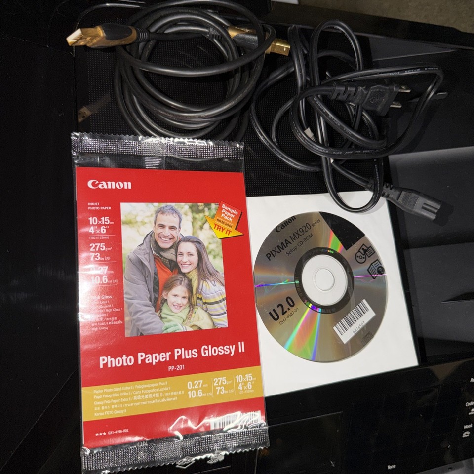 Canon MX922 Color Inkjet Printer 100 Page Count LOW USE All-In-One Wi ...