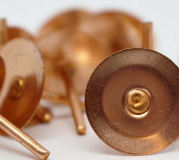 Copper Disc Rivets Crampions Tingles 19mm (3/4") For Fibre Cement Slate ...