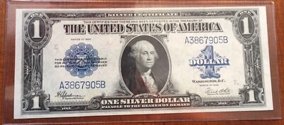 1923 $1 "Jumbled Jenny" Serial 8675309 High Grade AU Silver Certificate ...