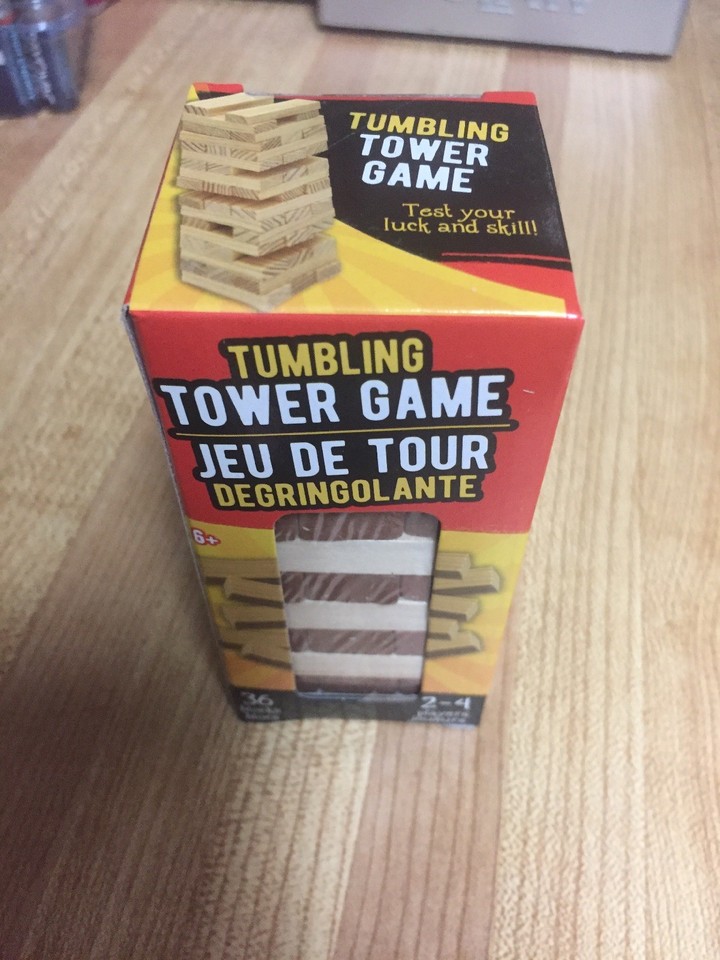 Mini Tumbling Tower Game - Wooden Mini CLASSIC GAME, OR GREAT BUILDING ...