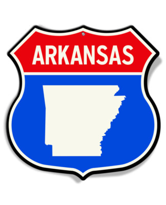 State of Arkansas Interstate - Shield Shape - Aluminum Sign | eBay