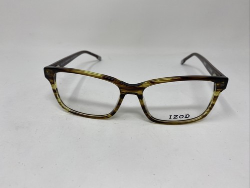 IZOD IZ 2096 BROWN HORN TORTOISE 56/16/145 FLEX HINGE EYEGLASSES WP86 ...