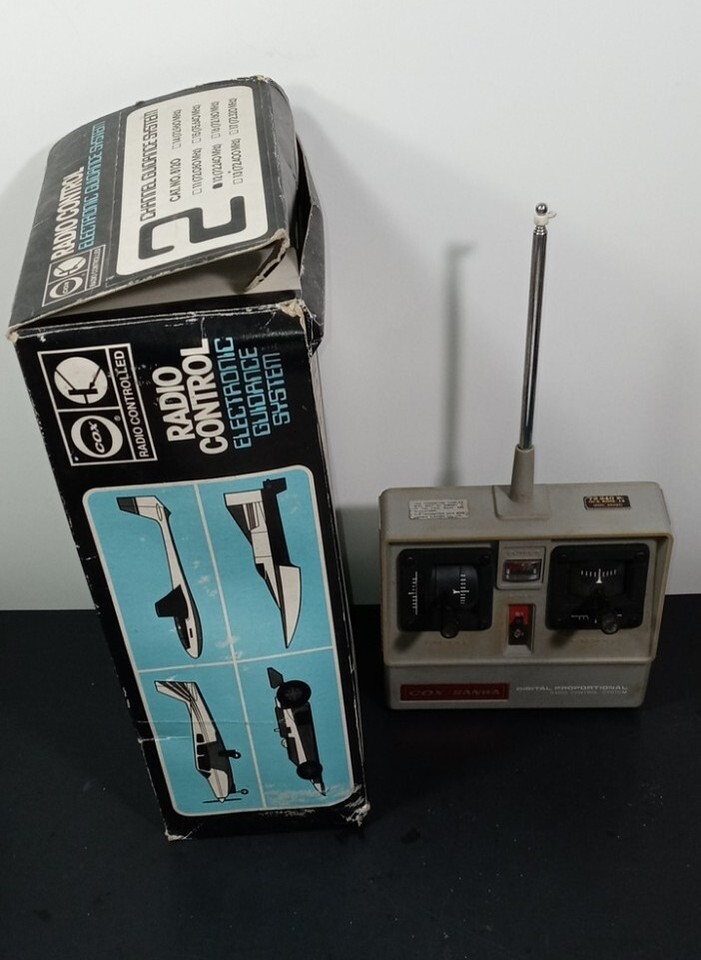 Vintage Cox Sanwa Radio Control Electronic Guidance System 2 Channel ...