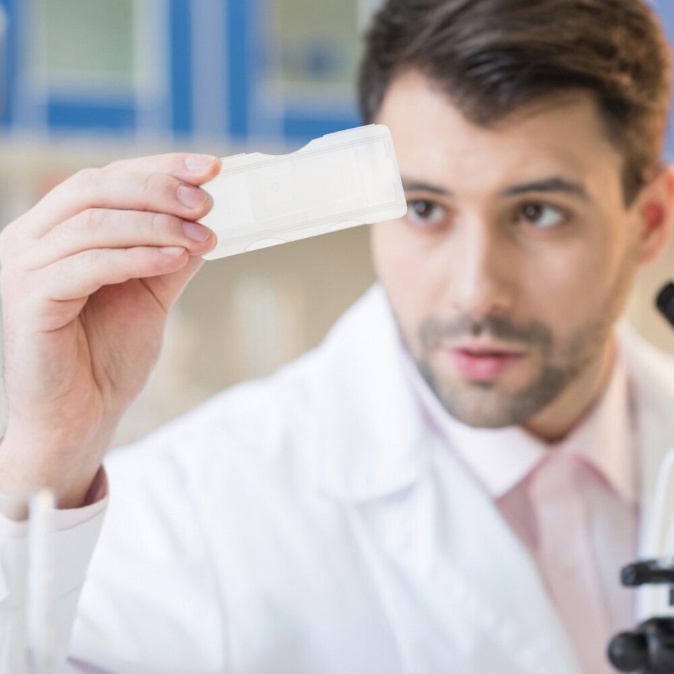 100 Pcs Pathological Section Clip Lab Microscope Slide Holders ...