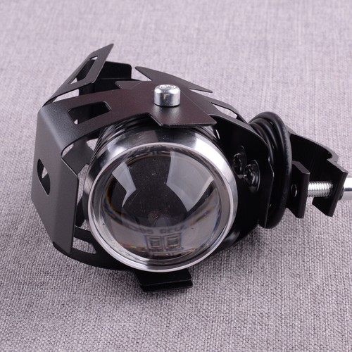 2x Motorcycle Angel Eyes Front Spot Lights LED Headlight Fog Lamp ...
