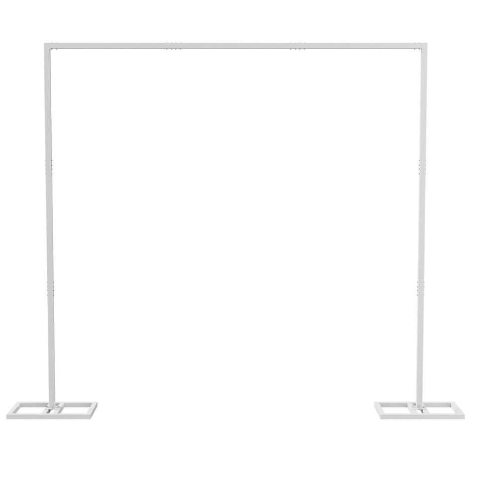 Free Standing Wedding Arch Frame White Background Flower Stand ...