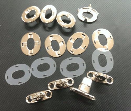 4 Common Sense Twist Lock Turn Double Stud Long Prong Eyelet Plastic ...