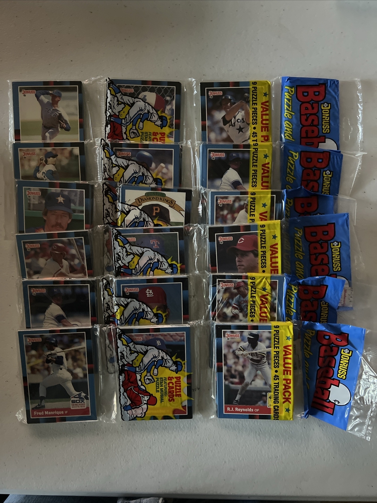 6-1988 Donruss Baseball Rack Packs Unopened Possible Rookies Superstars ...