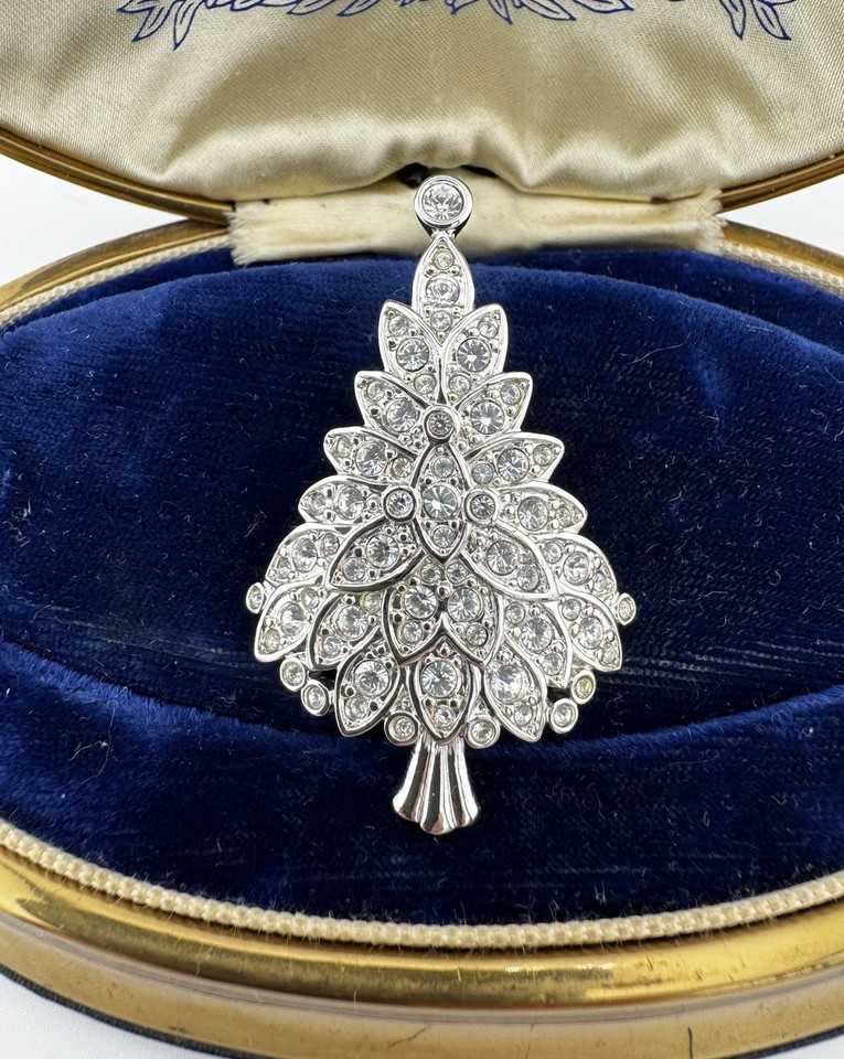 Swarovski Swan Logo Year 2000 Millennium Clear Crystal Christmas Tree ...