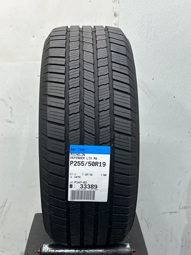 1 Used P255/50R19 Michelin Defender LTX MS 107 H - 10/32 | eBay
