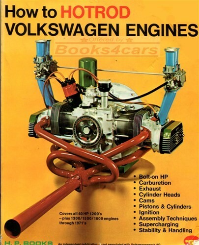 VOLKSWAGEN ENGINES HOW TO MANUAL HOT ROD FISHER BEETLE BOOK AIR COOLED ...