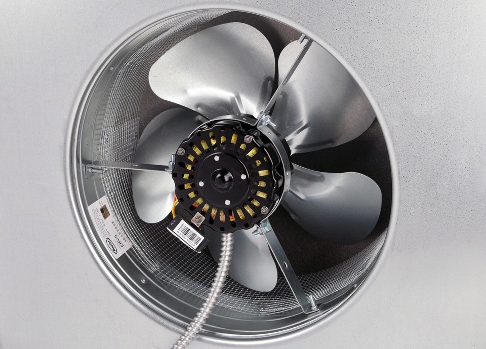 Master Flow 1250 CFM Black Galvanized Quick Connect Power Roof Mount ...