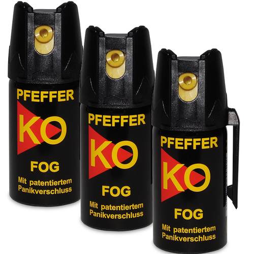Ballistol Pepper Spray KO FOG Dog Defense Spray 3 x 50 ML Protective ...