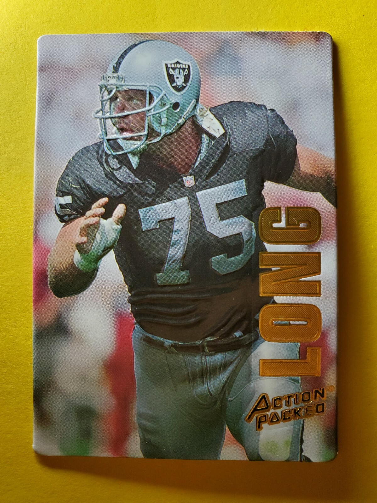 HOF HOWIE LONG #103 OAKLAND RAIDERS - VILLANOVA WILDCATS - 1993 ACTION ...