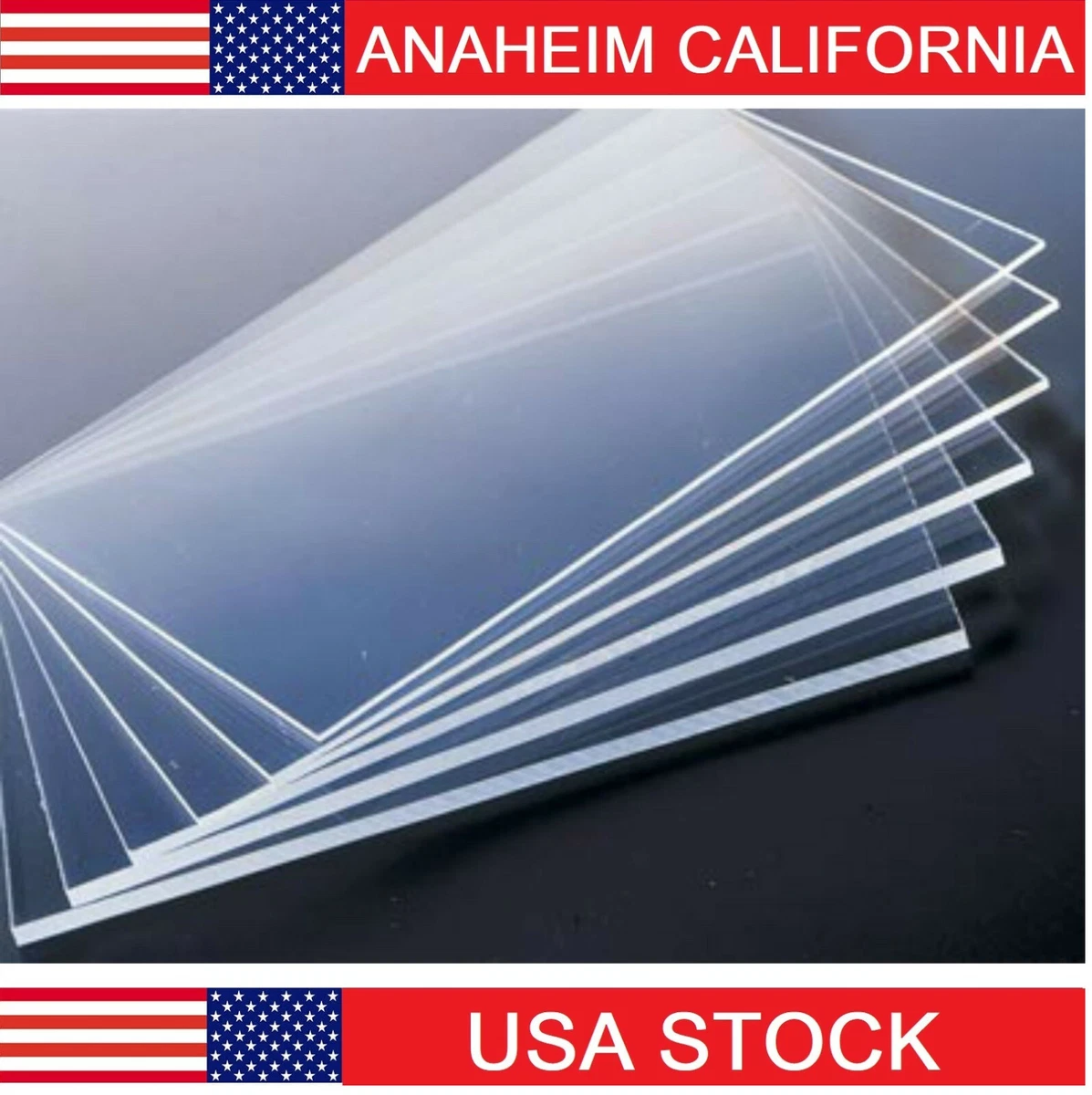 ONE- CLEAR ACRYLIC PLEXIGLASS 3/8 24 X 24 PLASTIC SHEET, 40% OFF
