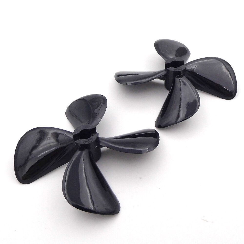 2x 4-Blades Propeller 60mm 70mm PC Prop for RC Boat Marine ROV Fishing ...