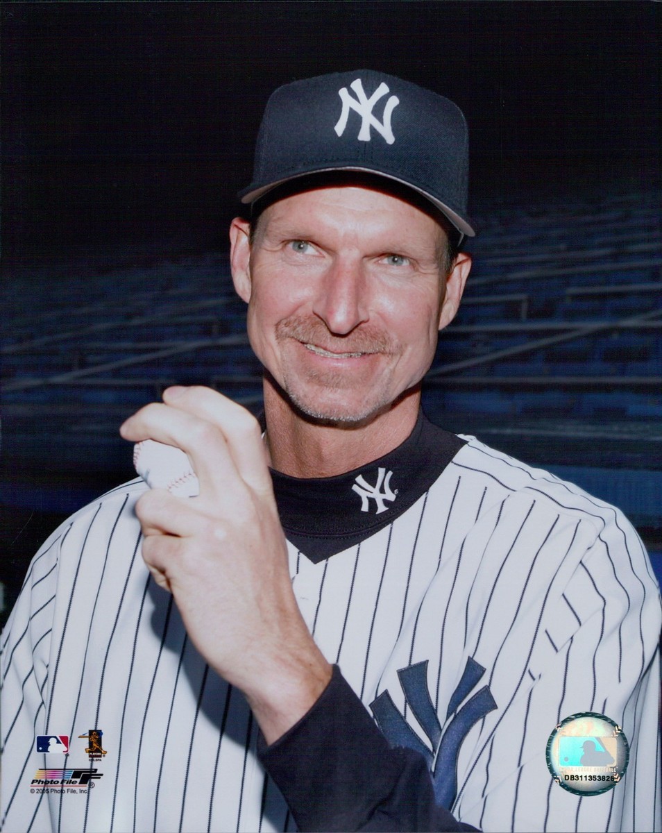 Randy Johnson Randy Johnson Of The New York Yankees Pitches To The New