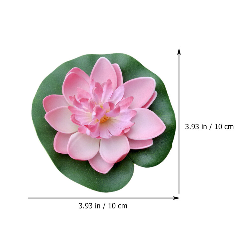 15 Pcs Artificial Lotus Eva Plants Pond Lily Flowers Floating | eBay