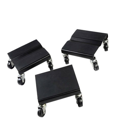 1500 LBS 3PCS Auto Shop Snowmobile Roller Dolly Dollies Moving Sets W ...