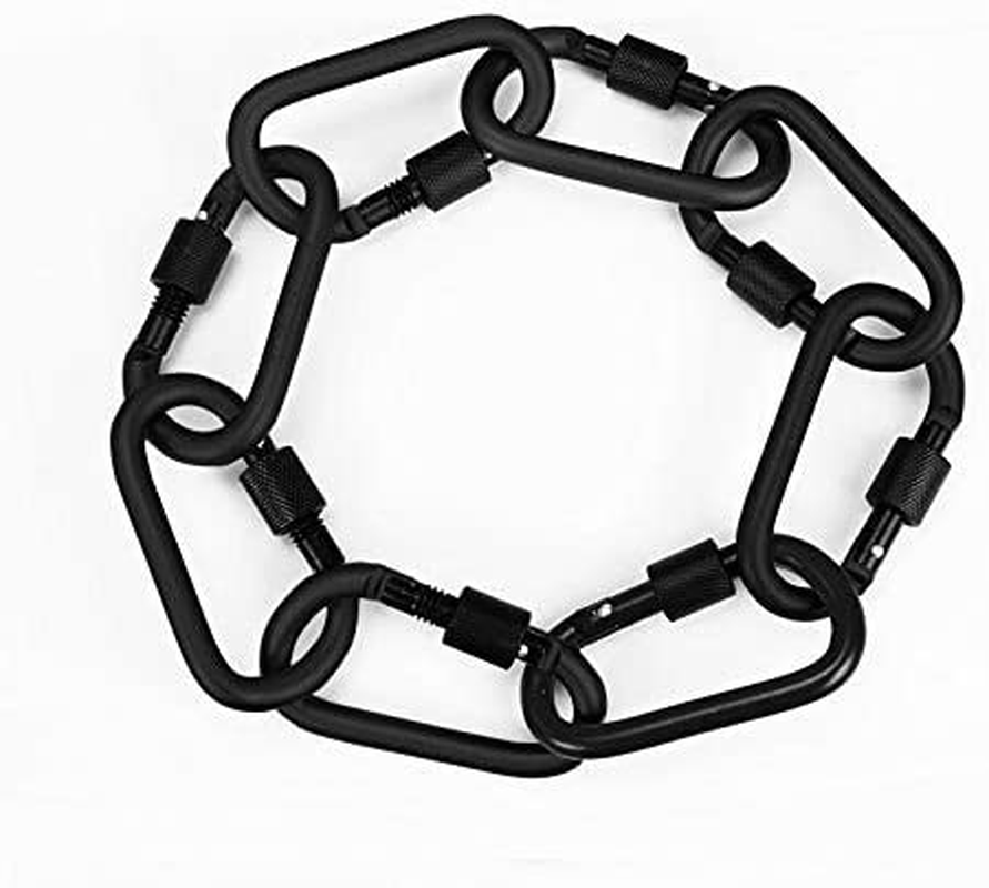 8 Pack Aluminum Locking Carabiner Clip D Ring Spring Snap Hook Key ...