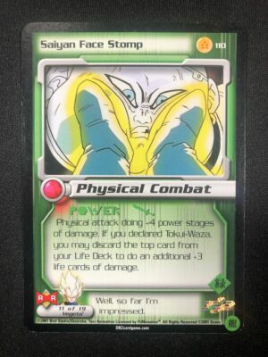 Dragonball Z 110 Saiyan Face Stomp Androids Saga Rare Limited DBZ | eBay