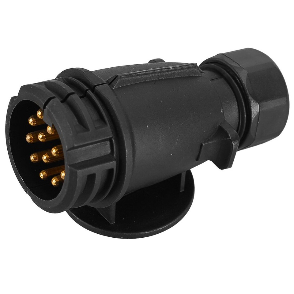 1x 13Pin Trailer Truck Electric Towing Converter Tow Bar Plug Adaptor ...