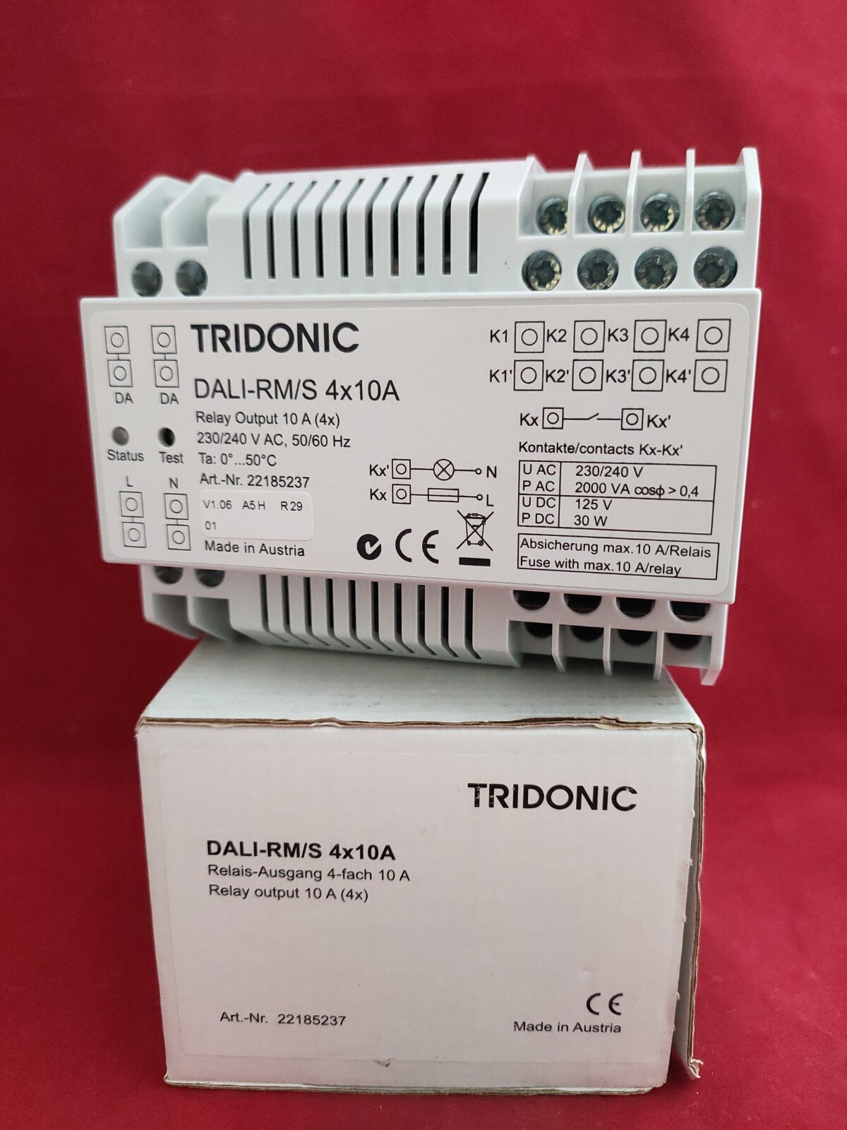 TRIDONIC DALI-RM/S 22185237 4X10 LIGHTING CONTROLLER RELAY NEW | eBay UK