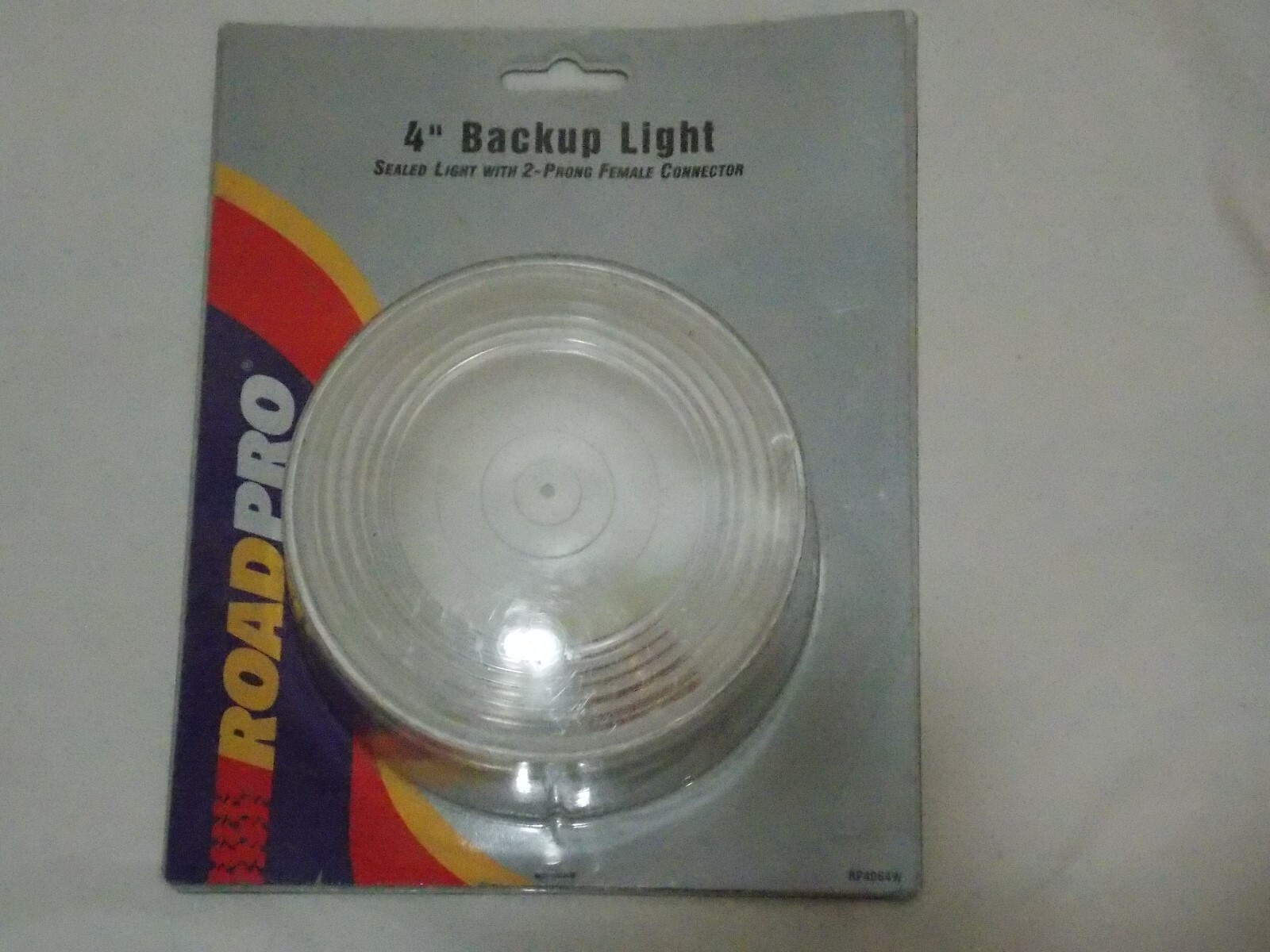 RoadPro RP4064W 4 Round Back-up Light With 2-prong Connector for sale ...