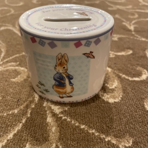 Wedgwood Beatrix Potter Peter Rabbit Ceramic Porcelain Piggy Bank ...