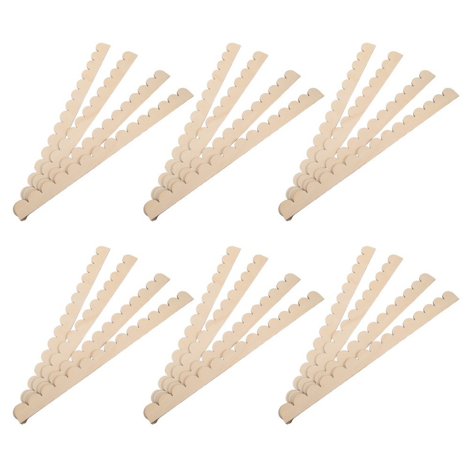 24 Pcs Scalloped Wood Trim Decorative Edge Molding For Window Frame ...