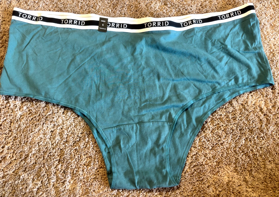 Torrid Panty Lot 2 Pair Cheeky Teal Horoscope Lace Plus Size 6 6X NEW ...