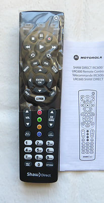 Shaw Direct Remote Model IRC600 580116-001 UNIVERSAL REMOTE ...