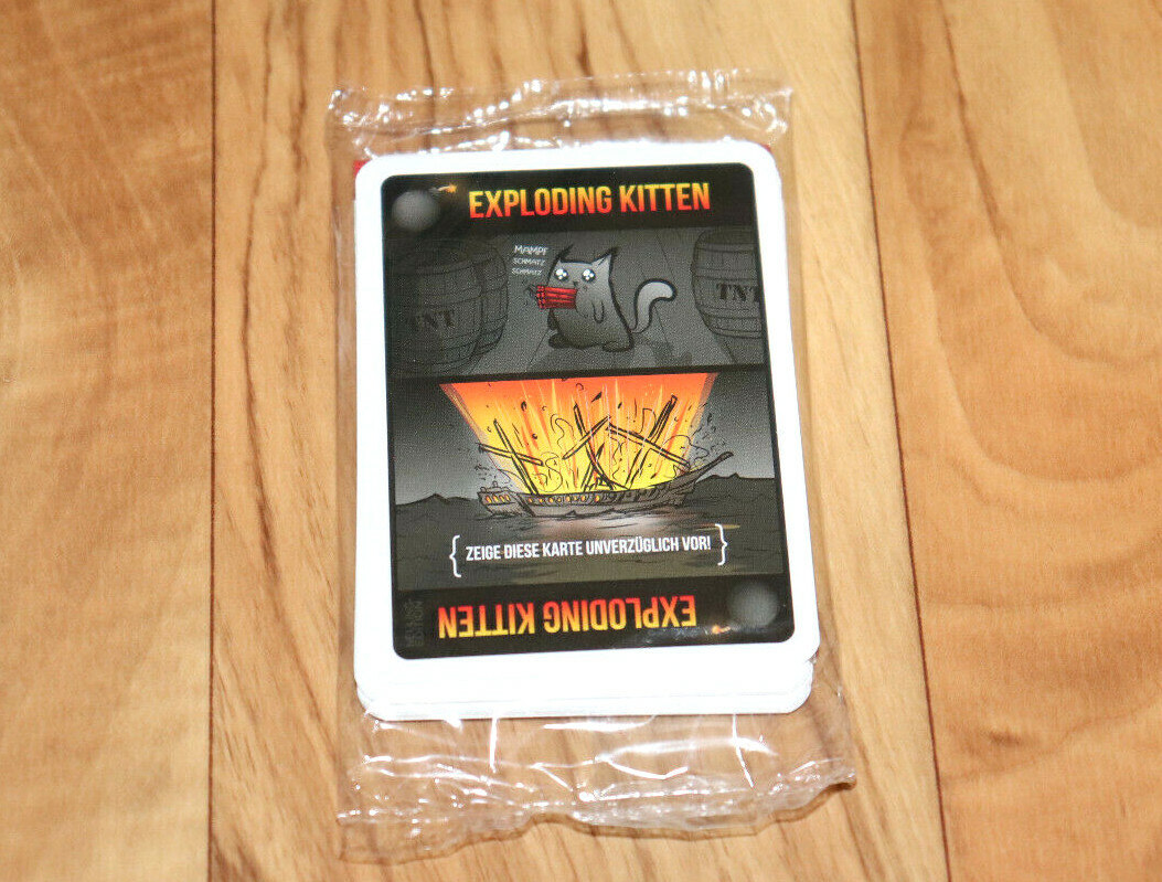 Exploding Kittens Neuling-Edition Kitten Karten Card Cards Deck ...