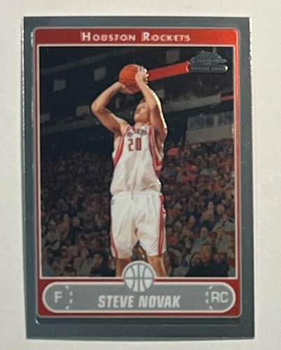 2006-07 Topps Chrome Basketball #174 Steve Novak Rookie RC Houston ...