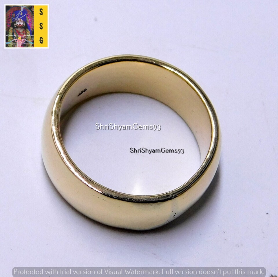 Solid Brass Band Ring, Plain Handmade band Brass Jewelry Wedding band 7 ...